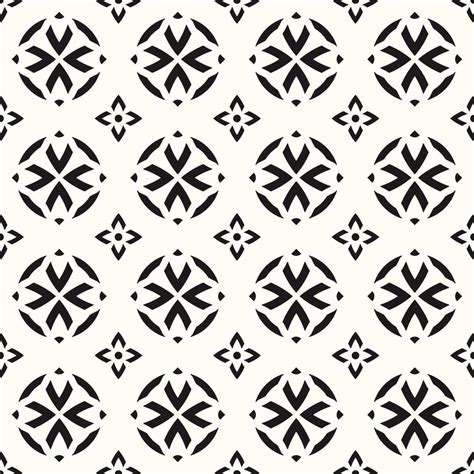 Vector Geometric Abstract Seamless Monochrome Pattern Texture