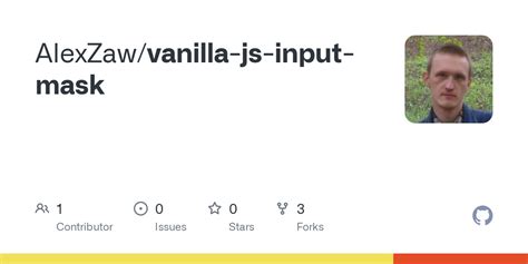 Github Alexzawvanilla Js Input Mask