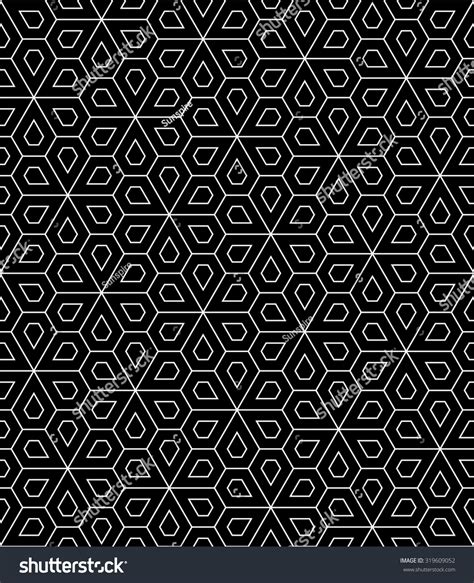 Vector Modern Seamless Geometry Pattern Flower Stock Vector Royalty Free 319609052 Shutterstock