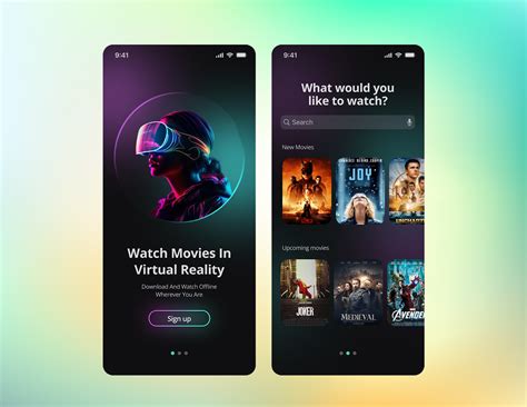VR Movie Mobile App UI Design On Behance VR Movie Mobile App UI Design On Behance