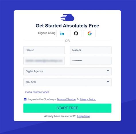 launch a visual composer website on cloudways in 1 click