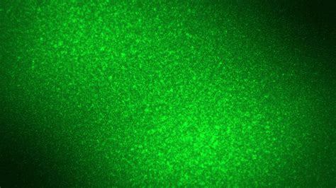 Green Color Glowing Technology Particle Moving Over Dark Background Futuristic Particles