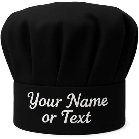 Logo Del Cappello Da Cuoco Cappello Da Cuoco Personalizzato Nero
