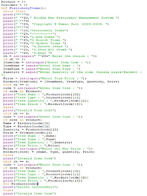Grocery Store Input Pdf