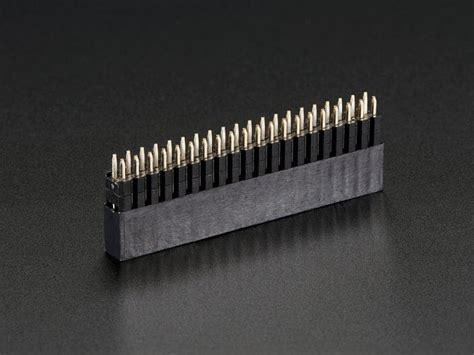 gpio header for raspberrypi a b pi 2 pi 3 tall 2x20 female header