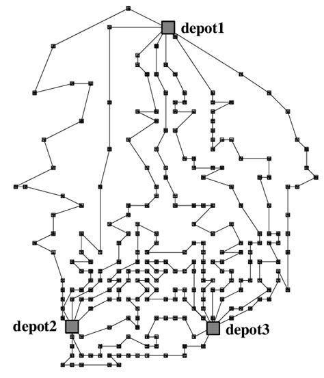 The Best Solution Found For The Examined Instance Of Mdcvrp Download Scientific Diagram