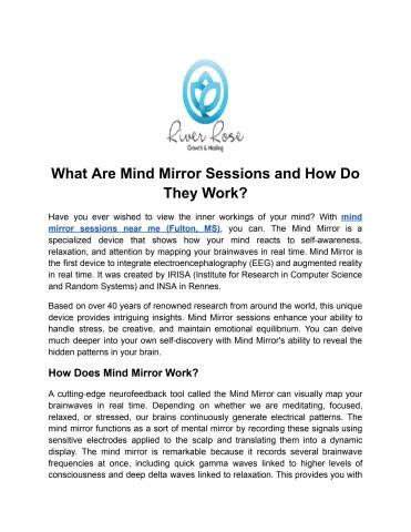 What Are Mind Mirror Sessions And How Do They Work