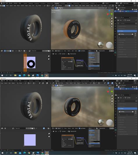 texturing normal different in edit vs object mode r blender