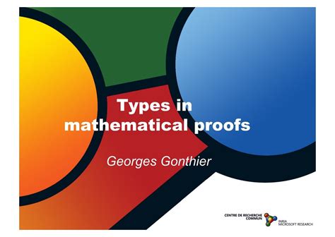 Types In Mathematical Proofs