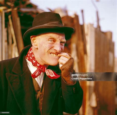 Irish Actor Wilfrid Brambell Pictured In Character As Albert Steptoe