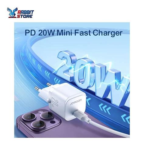 Joyroom Jr Tcf Pd Mini Charger W With M Type C To Lightning Cable White Rabbit Store
