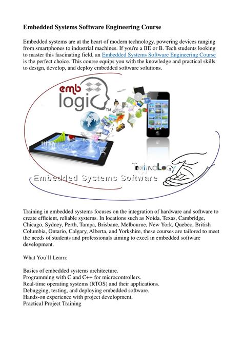 Ppt Embedded Systems Software Engineering Course Powerpoint
