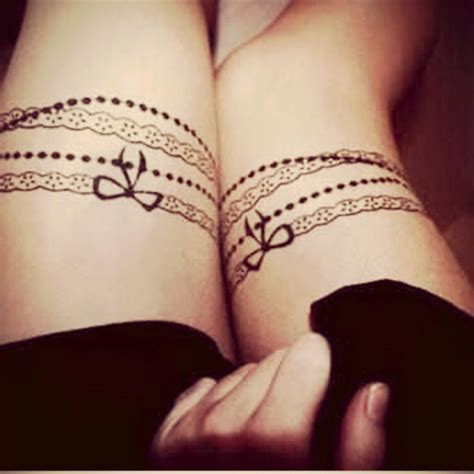 Simple Garter Belt Tattoos Garter Lace 🪶 Tattoo