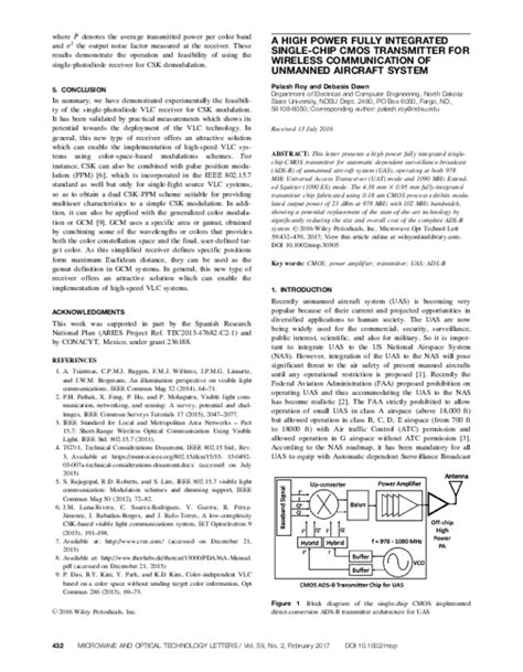 Pdf A High Power Fully Integrated Single Chip Cmos Transmitter For Wireless Communication Of