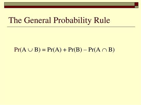 Ppt Probability Formulae Powerpoint Presentation Free Download Id
