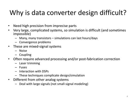 Ppt Ee 691w Data Converter Design Powerpoint Presentation Free Download Id1835117