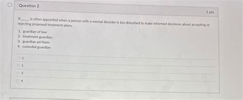 Solved Question 21 ﻿ptsA q, ﻿is often appointed when a | Chegg.com
