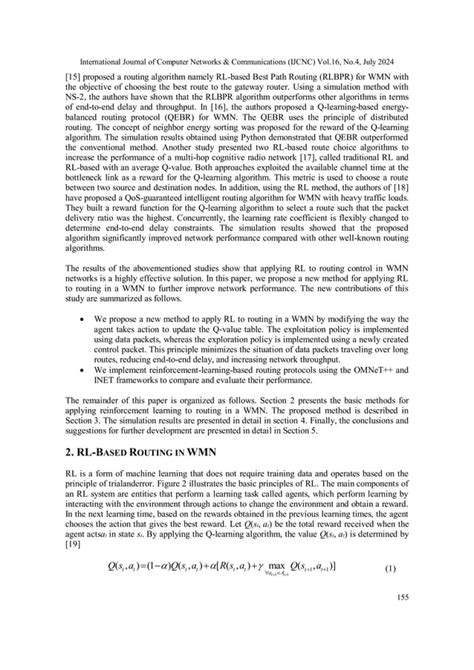Irlr An Improved Reinforcement Learning Based Routing Algorithm For