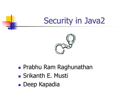 Security In Java 2