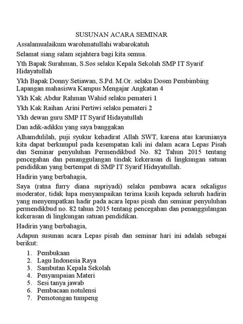 Contoh Teks Mc Seminar Pdf