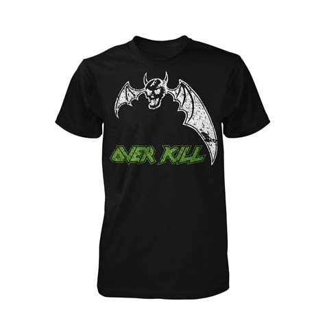 Overkill Power In Black T Shirt Overkill Bands Art Worx