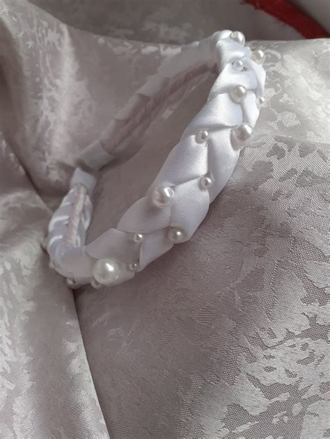 Эксклюзивный шелковый обруч коса ручной работы 🤍 Ободки стили Ободок Женские украшения