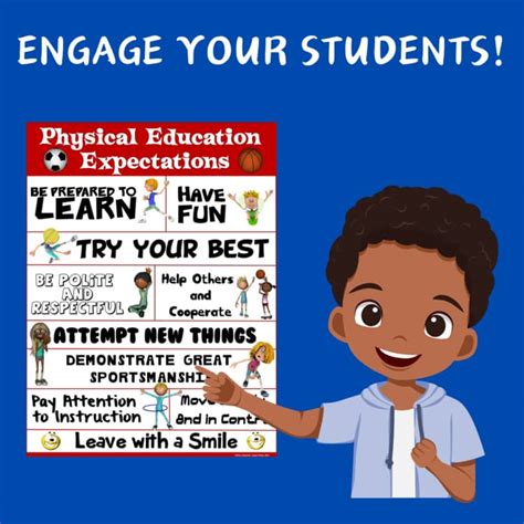 Pe Rules Poster For A Bulletin Board Or Wall Physical Education