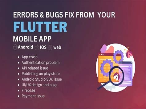 quick service to fix bugs and remove errors in your flutter app upwork