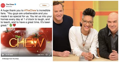After Successful Seasons ABC Has Canceled The Chew After Successful Seasons ABC Has Canceled The Chew