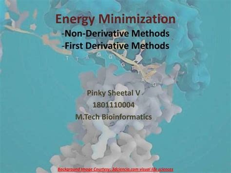 Energy Minimization Methods Molecular Modeling Ppt