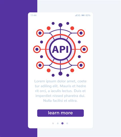 API Application Programming Interface Mobile Banner Vector Vector Art At Vecteezy
