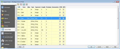 how to add a comment to a source field in qgis 3 geographic