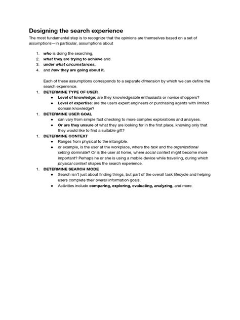 Designing The Search Experience Pdf