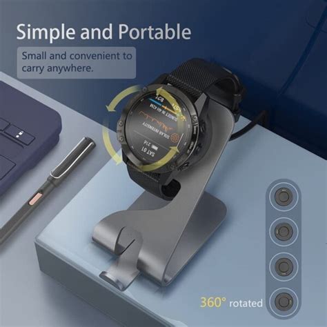 Metal Oplader Dock Til Garmin Fenix Vivoactive S Opladning Kabel Stativ Ledning Fyndiq