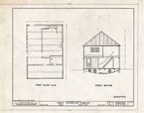 Blueprint Habs Ri3 Newp78 Sheet 2 Of 4 Robert Stevens Ship