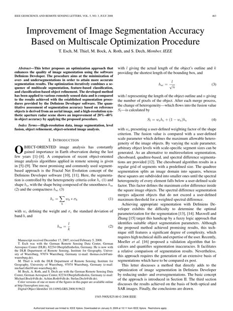 pdf improvement of image segmentation accuracy based on multi scale