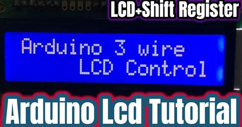 3 Wire Lcd Control Using 74Hc595 Shift Rebabe With Arduino SRembeddedLab
