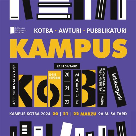 Il Festival tal Ktieb fuq il Kampus jiftaħ għada Ktieb org mt