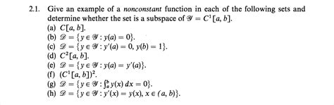 solved 2 1 give an example of a nonconstant function