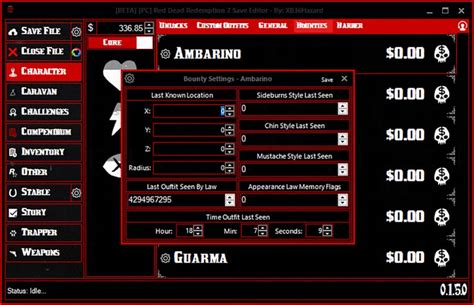 Red Dead Redemption 2 Save Editor V0 1 9 0 Updated Red Dead Redemption 2 Mod