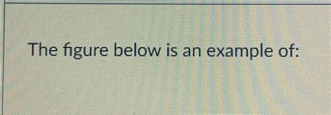 Solved The Figure Below Is An Example Of Chegg Com