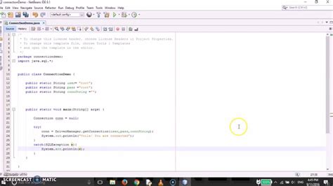 How To Connect Netbeans To Mysql Youtube