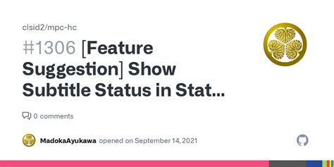 Feature Suggestion Show Subtitle Status In Status Bar If Subtitles Are Off When Advanced