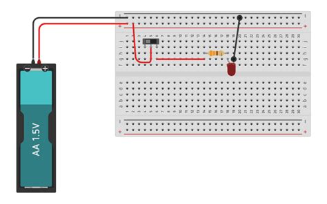 Circuit Design Κύκλωμα με Led και Slideswitch Tinkercad