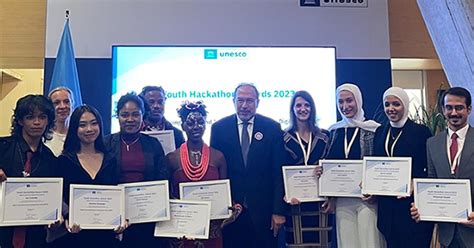 Youth Hackathon Winners Celebrated In Paris Unesco