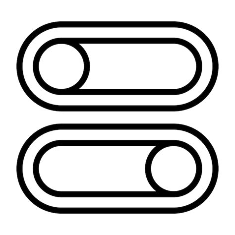 Premium Vector A Colored Design Icon Of Toggle Buttons