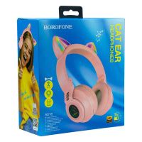 Безпровідна Гарнітура Borofone BO18 Pink - купити в інтернет-магазині MOBO