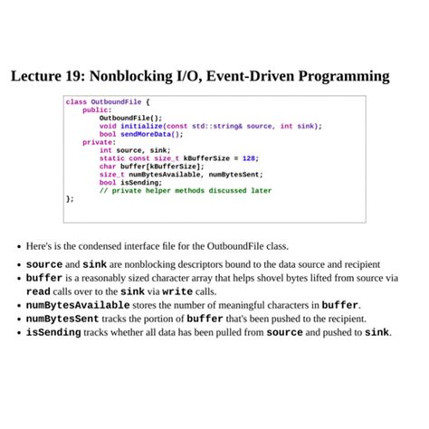 Lecture 19 Event Driven Programming