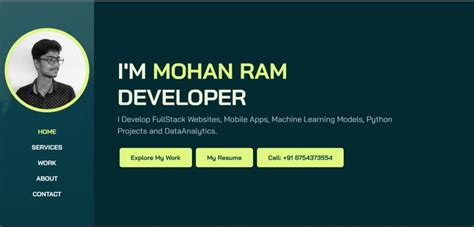 mohan ram s on linkedin portfoliowebsite dataanalysis