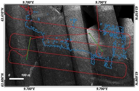 Side Scan Sonar Data From A Previous Survey 2013 With The Paths And Download Scientific